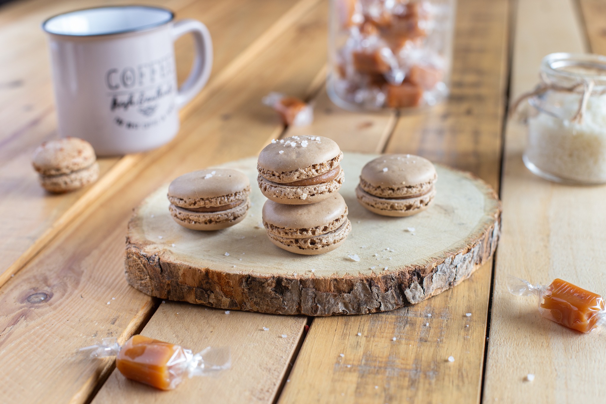 Caramel macarons - Recipe idea - Grand Fermage