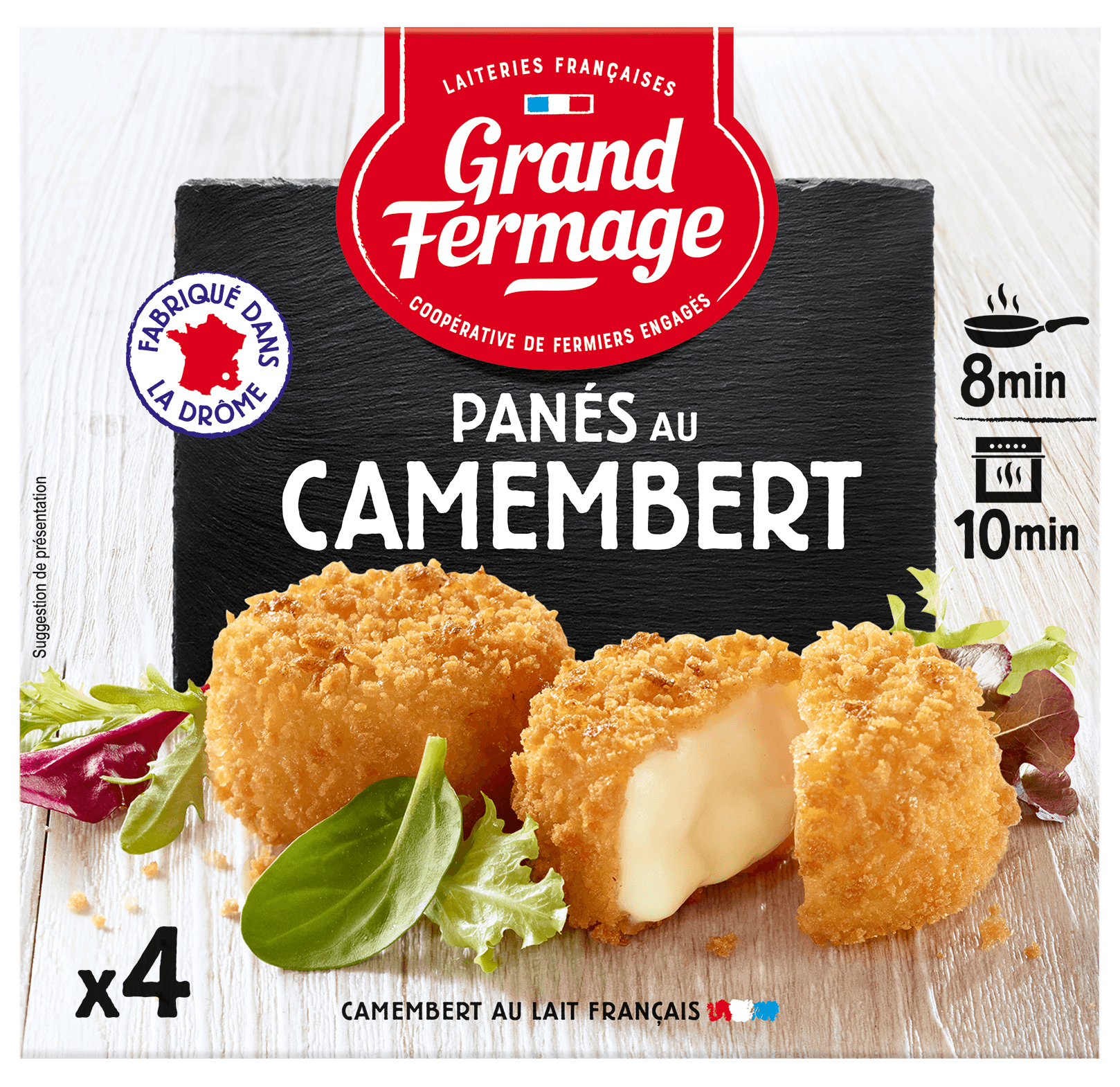 Panés au camembert - Camembert Pané - Grand Fermage