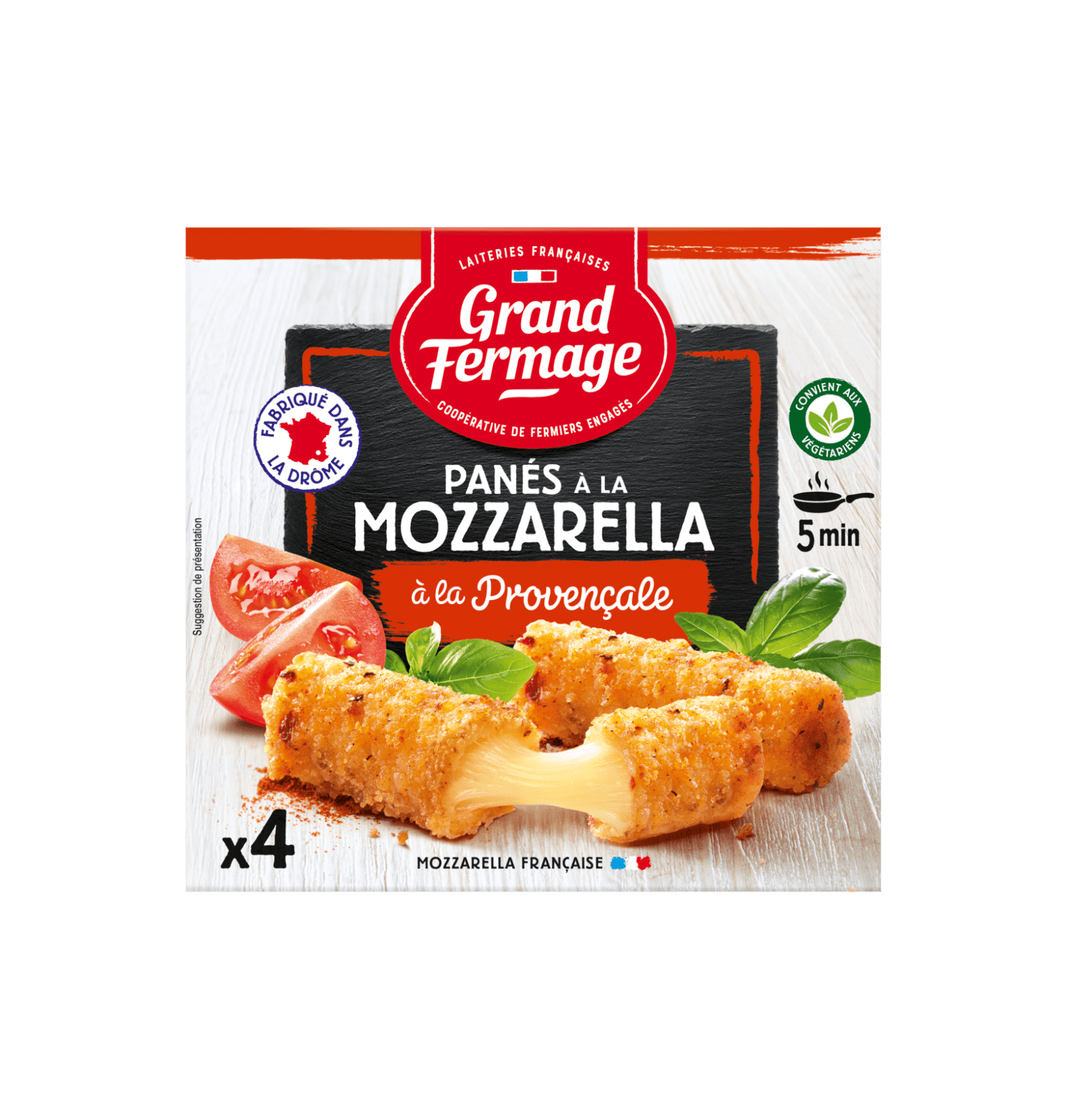 Panés à la mozzarella - Grand Fermage