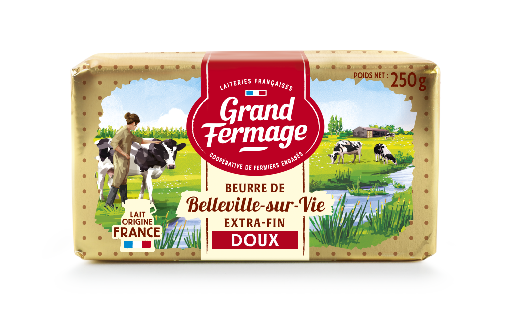 Belleville-Sur-Vie Unsalted Butter 250g - Grand Fermage
